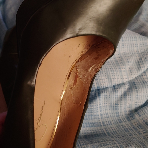 Jessica Simpson | Shoes | Jessica Simpson Army Green Heels | Poshmark
